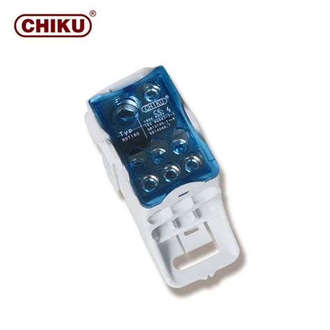 A DIN Rail Connectors Input Output Power Distribution Terminal