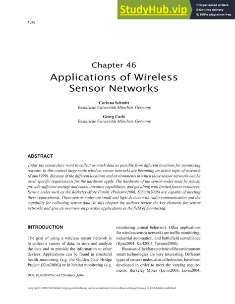 Applications Of Wireless Sensor Networks Pdf
