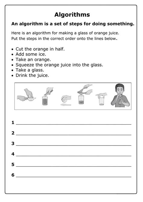 Algorithm Online Exercise For Live Worksheets