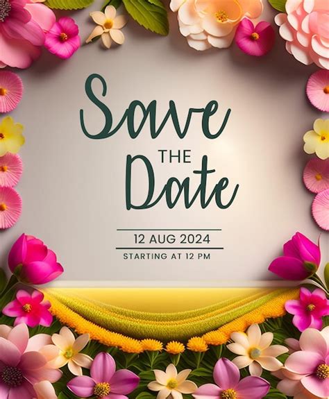 Premium Psd Beautiful Floral Wedding Invitation Card Template Free Psd
