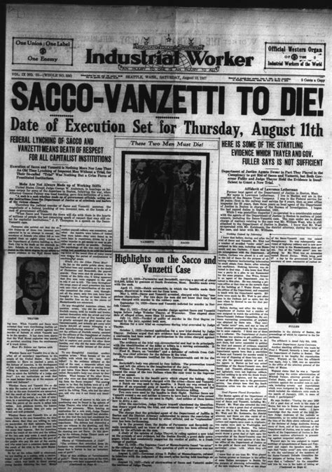 Sacco And Vanzetti Graphics