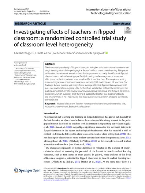 Pdf Investigating Effects Of Teachers In Flipped Classroom A