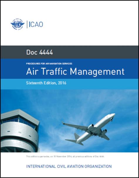Icao Doc 4444 Air Traffic Management Procedures For Air Navigation Services P