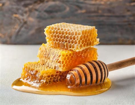 Honey Combs Premium Ai Generated Image