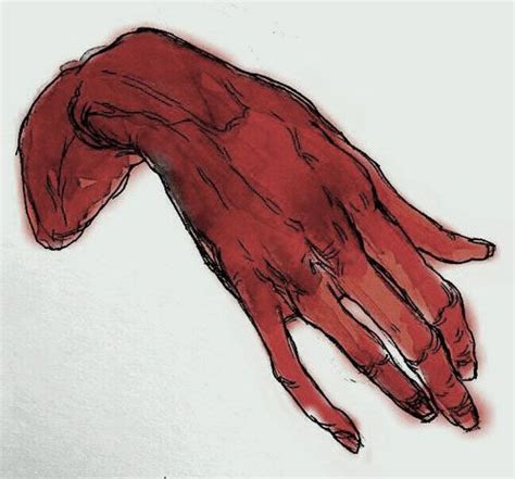 How To Draw A Hand With Blood