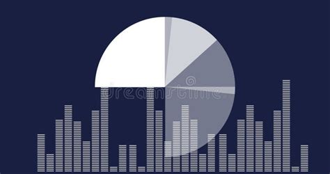 Pie Chart And Bar Graph Animation Over Dark Blue Background Stock Video Video Of Analytics