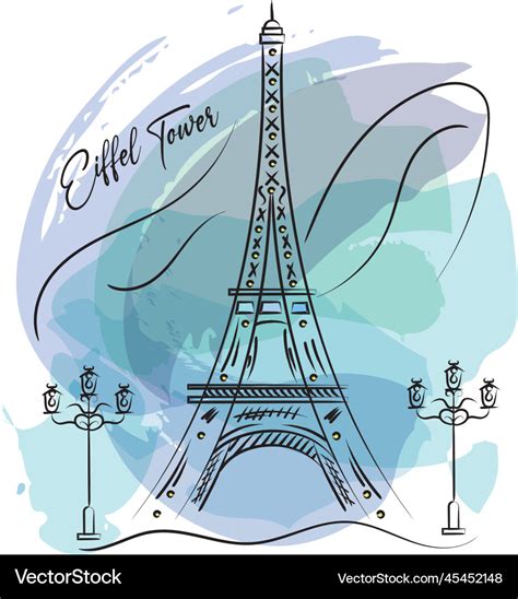 How To Draw A Cute Eiffel Tower