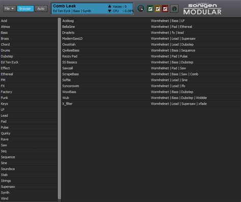 Sonigen Modular Synth Vst Plugin With Over 200 Preset