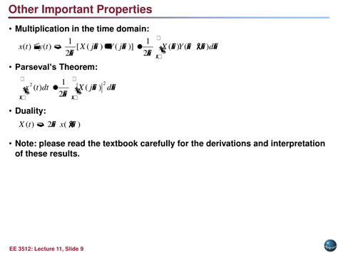 PPT Fourier Transform Properties Overview Linearity Time Shift Reversal More PowerPoint