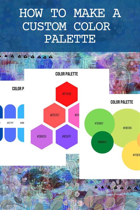 Custom Color Palette For Digital Collage Design