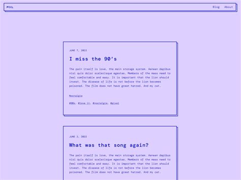 Pixl Simple Blogging Theme