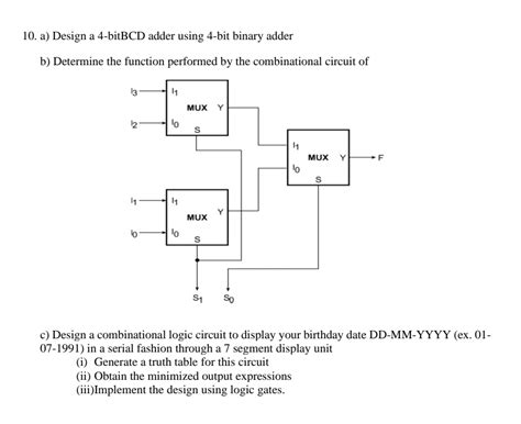 Solved A Design A 4 Bit Bcd Adder Using 4 Bit Binary Adder B Determine 1 Answer