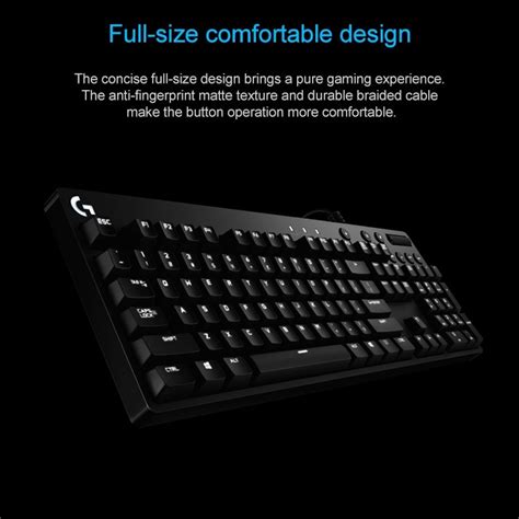 Logitech G Wired Gaming Mechanical Keyboard USB RGB Backlit Red Axis Alexnld Com