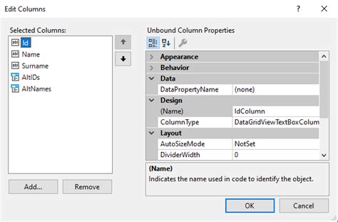 C Datagridview Not Displaying Properties Containing Lists Stack