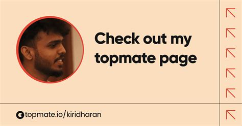 Kiridharan S Book A Call On Topmate