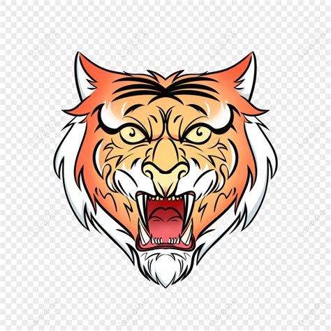 호랑이 머리 일러스트페인트요약타투 Png 일러스트 무료 다운로드 Lovepik