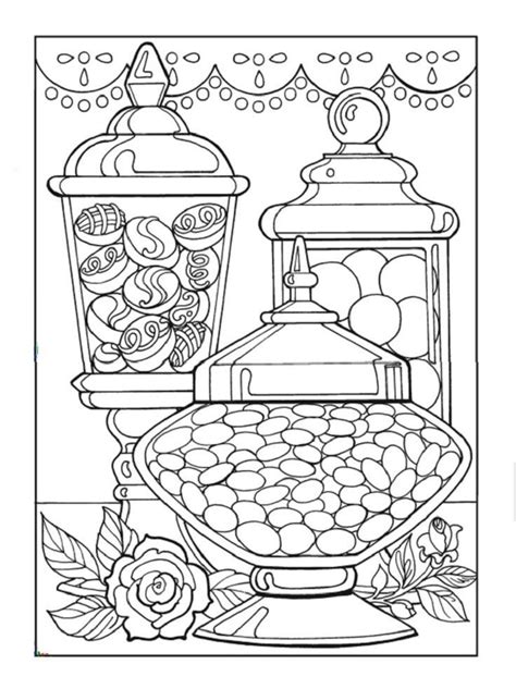 Candy Wrapper Page Coloring Pages