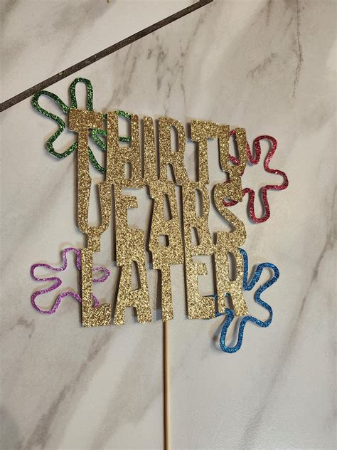 Sponge Themed Cake Topper Etsy