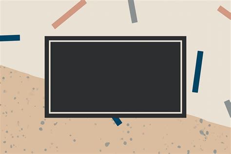 Blank Rectangle Black Frame Template Vector Premium Image By Ningzk V