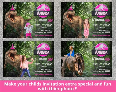 Jurassic World Birthday Party Invitations At Matilda Howard Blog