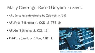A Quantitative Comparison Of Coverage Based Greybox Fuzzers PPT