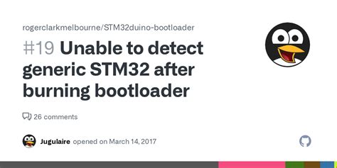 Unable To Detect Generic Stm After Burning Bootloader Issue