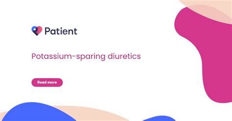 Potassium Sparing Diuretics Uses And Side Effects