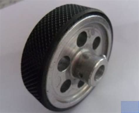 Stock Encoder Meter Wheel 204mm Circumference Rubber Covering Diameter