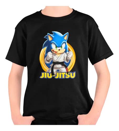 Camiseta Infantil Jiu Jitsu Sonic 100 Algodão Black Mercadolivre