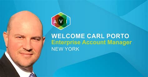 Im Pleased To Announce The Addition Of Carl Porto As Our Newest Enterprise Account Manager At