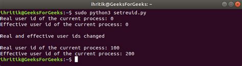 python treuid method geeksforgeeks