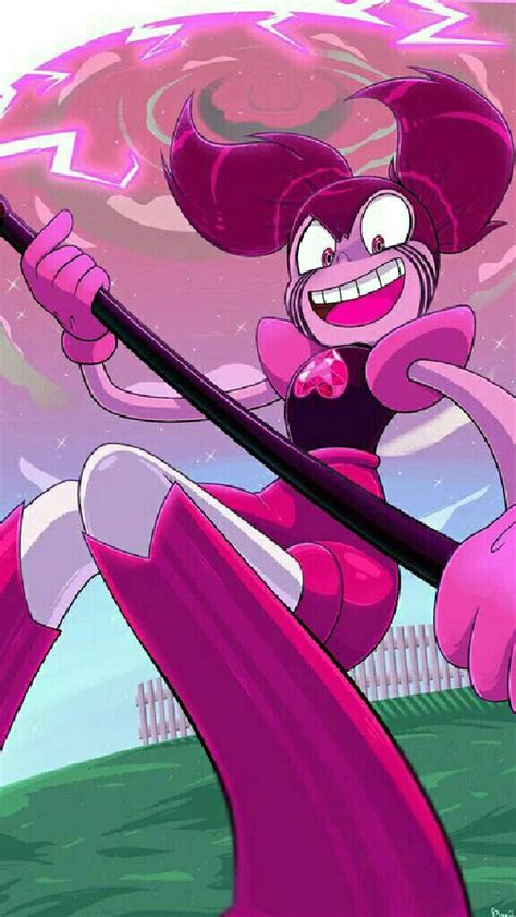 A Cartoon Character Holding A Baseball Bat In Her Hand And Smiling At The Camera With An Evil