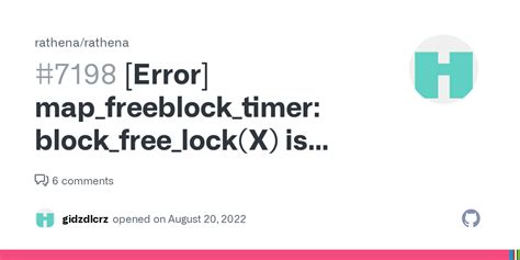 Error Mapfreeblocktimer Blockfreelockx Is Invalid · Issue 7198 · Rathenarathena · Github