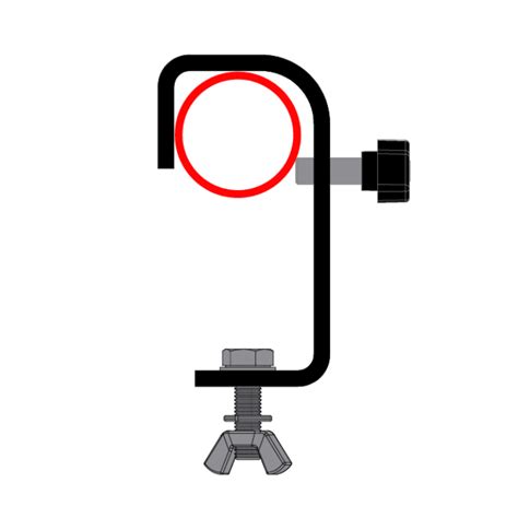 50mm Standard Hook Clamp With Fixings Doughty Engineering