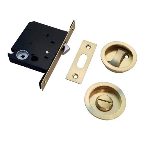 Brushed Brass Sliding Door Handles Hardwarebox