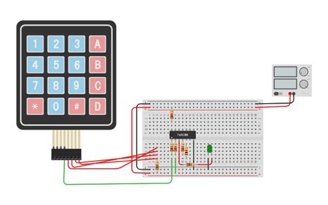 Circuit Design Digital Lock Tinkercad