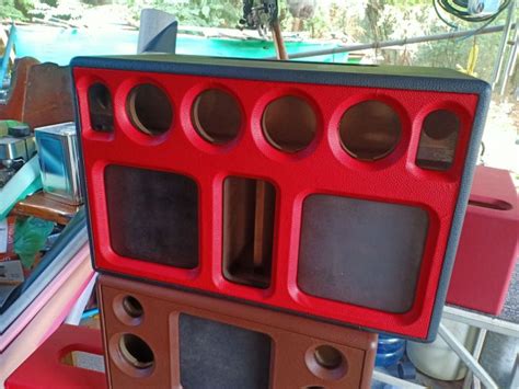 ตู้ลำโพงงานดิบพร้อมหุ้ม Diy แบนพาสลม หลังดอก 6 5 นิ้ว 2 ดอกแหลม 2 ดอกกลาง 3 นิ้ว 4 ดอกออกแบบสวย