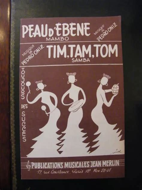 And Spartito Pelle Ebano Oniz Tim Tam Tom Samba Pedro Oniz Eur 1647