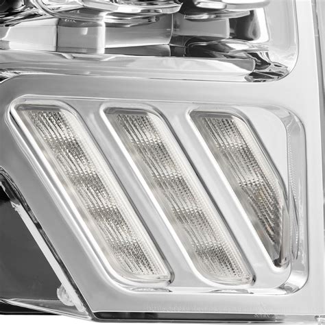 09 14 Ford F150 Mkii Luxx Series Led Projector Headlights Chrome Alpharex