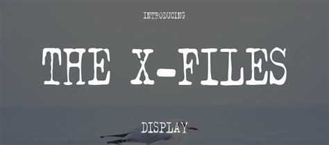 X Files Font The X Files Font Download Free Font