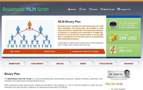 Mlm Binary Software Mlm Binary Plan Script By Mlmbinary Software At