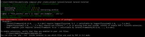 Your Requirements Could Not Be Resolved To An Installable Set Of Packages Laravel Issue Stack