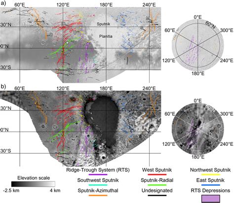 Mapped Tectonic Features Across Pluto Seen In Equirectangular Download Scientific Diagram