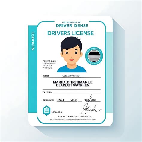 Premium Photo A Mans Drivers License Plate Is Shown