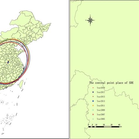 Spatial Pattern Evolution Trend Of Uged From 2005 To 2019 Download