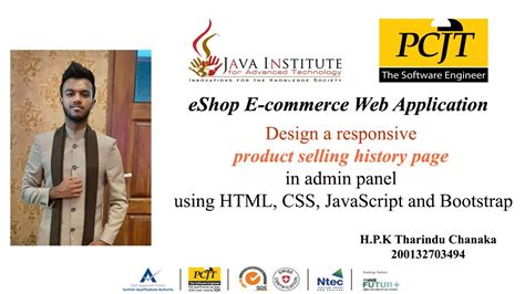 Web Project Task 44 1st Year Semester 1 Java Institute Youtube