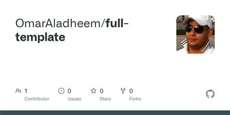 Github Omaraladheem Full Template
