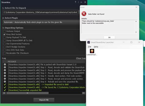 Error Data Table Not Found · Issue 98 · Atom0ssteamless · Github