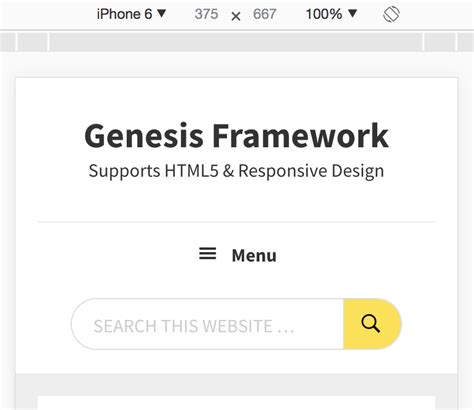 left aligned primary navigation and right aligned search box below header in genesis sridhar