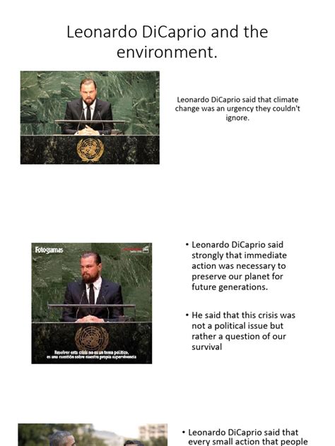 Leonardo Dicaprio And The Environment Pdf